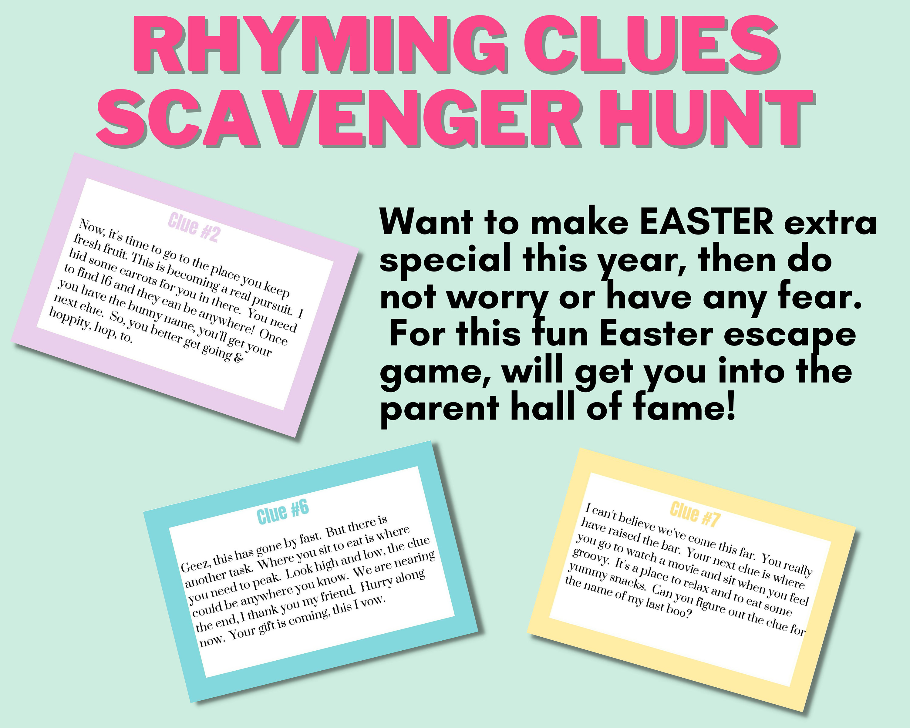 EASTER ESCAPE ROOM Printable Kit Escape Room for Kids Family - Etsy Canada