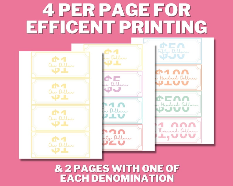 PRINTABLE Money Placeholders for A6 Budget Binders A6 Cash - Etsy