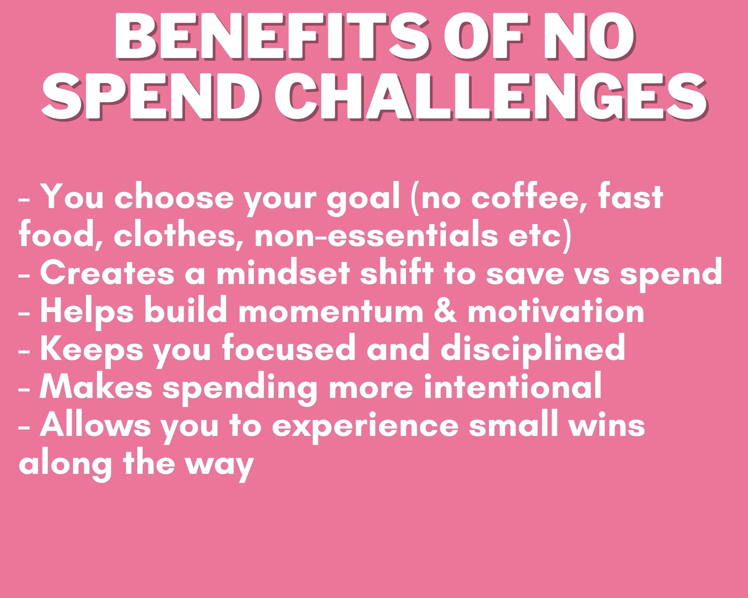 No Spend Challenge Bundle PRINTABLE No Spend Month No Spend - Etsy