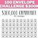 300K 100 ENVELOPE CHALLENGE Printable, 300000 Saving Tracker, 300K ...