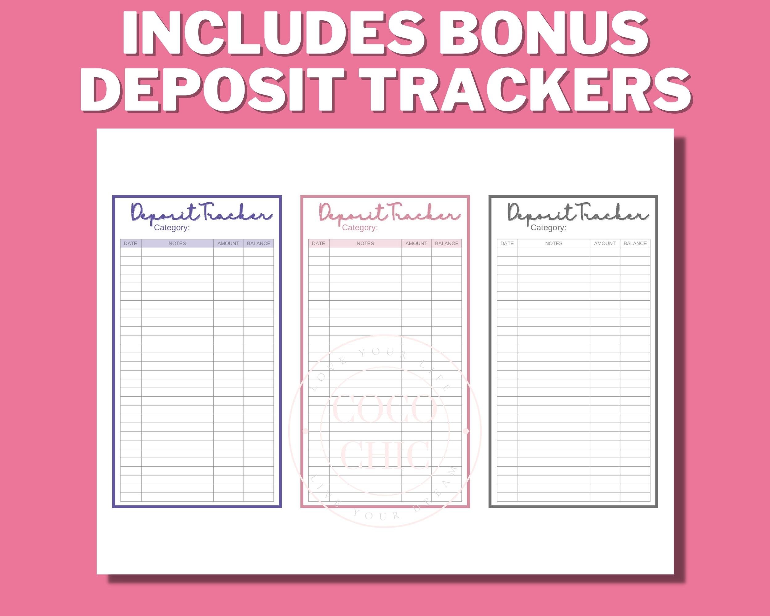 PRINTABLE Money Placeholders for A6 Budget Binders, A6 Cash Envelope ...