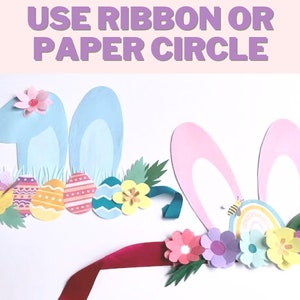 DIY Easter Bunny Crown Kit PRINTABLE, Easter Paper Crown, Easter Craft ...