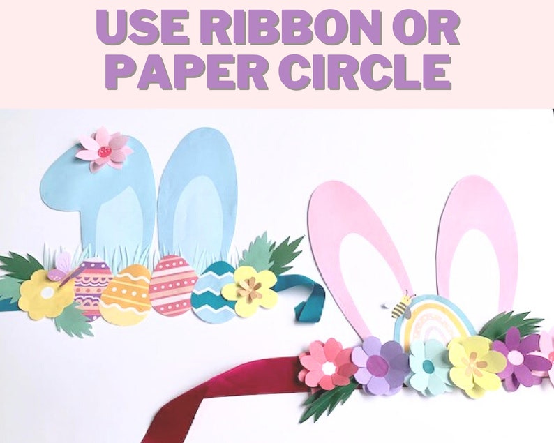 DIY Easter Bunny Crown Kit PRINTABLE, Easter Paper Crown, Easter Craft ...