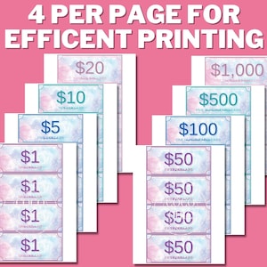 PRINTABLE Money Placeholders for A6 Budget Binders, A6 Cash Envelope ...
