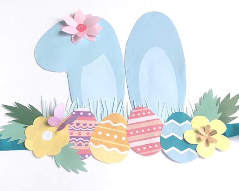 DIY Easter Bunny Crown Kit PRINTABLE, Easter Paper Crown, Easter Craft ...