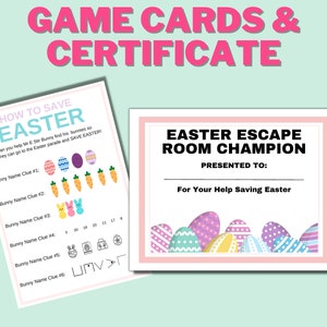 EASTER ESCAPE ROOM Printable Kit, Escape Room for Kids, Family Fun ...