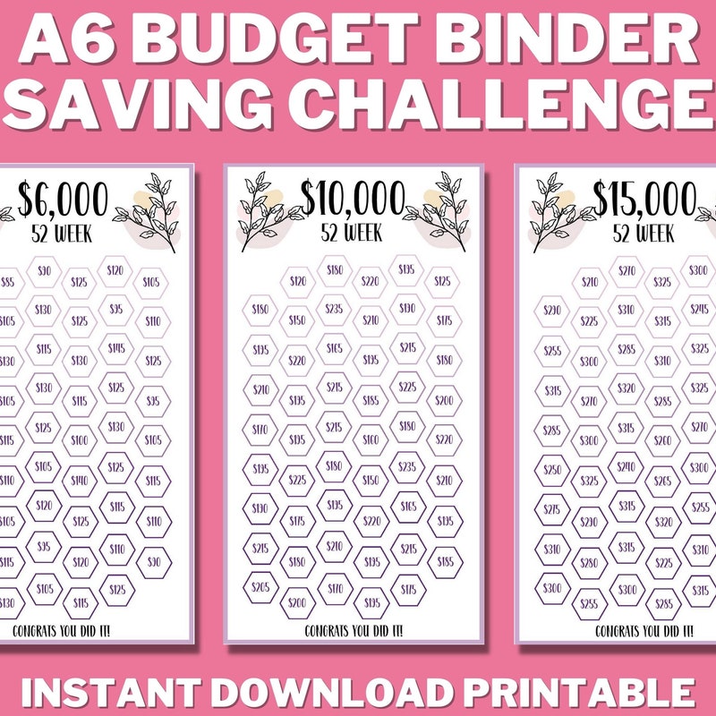 Savings Printable - Etsy