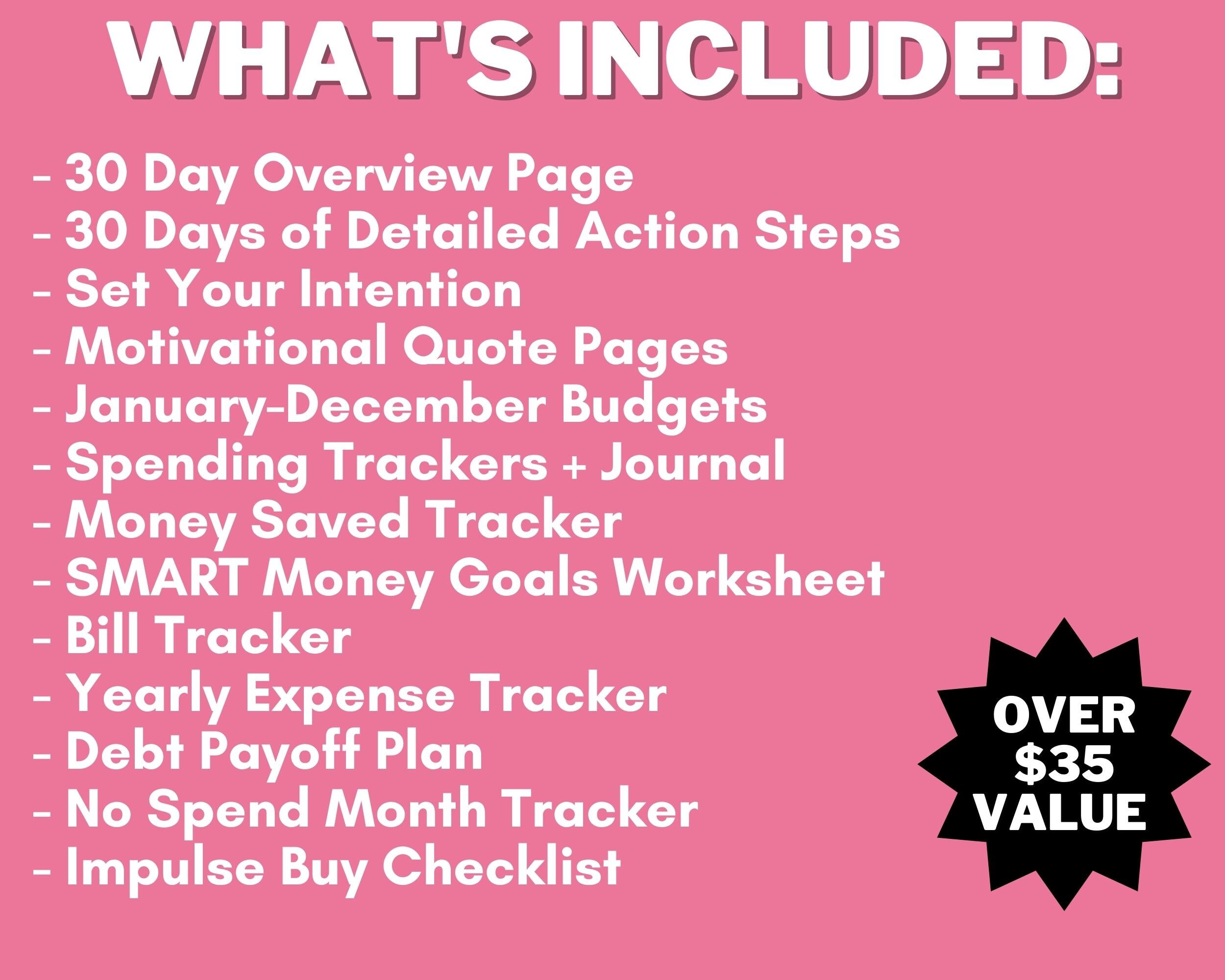 30 Day Money Challenge PRINTABLE Financial Plan Money Etsy Canada 30-day-money-challenge-printable-financial-plan-money-etsy-canada