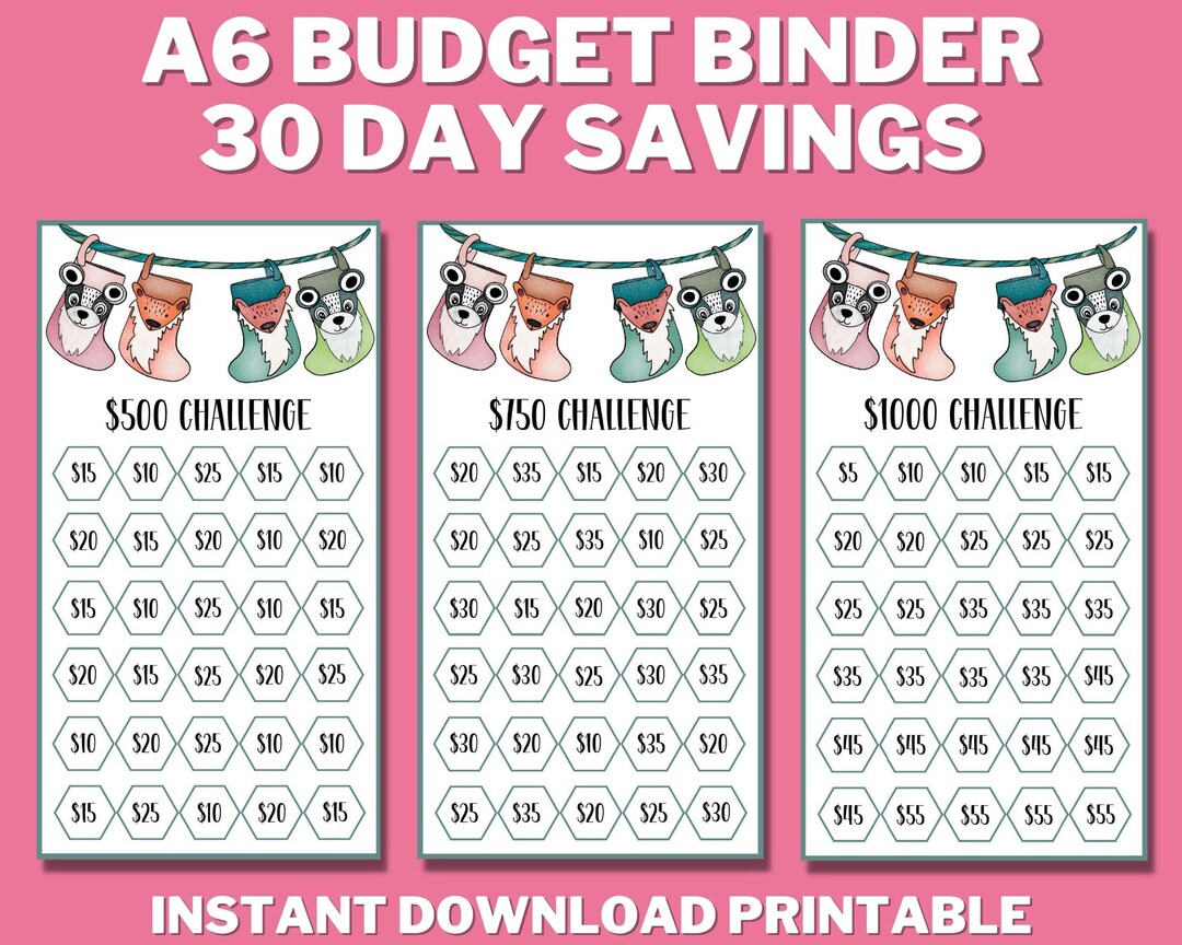Christmas Mini Savings Challenge Bundle PRINTABLE, Money Save Challenge ...