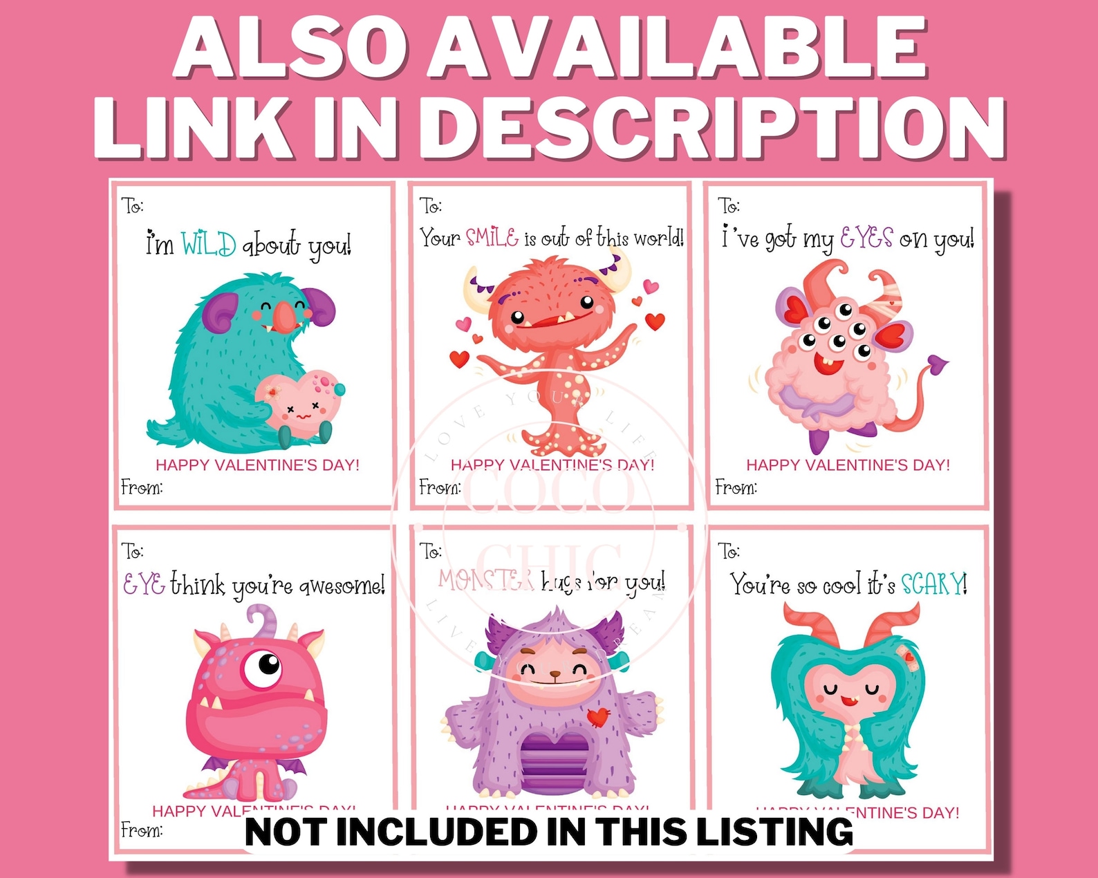 Kids Classroom Valentines Cards PRINTABLE, Kids Joke Valentines Day ...