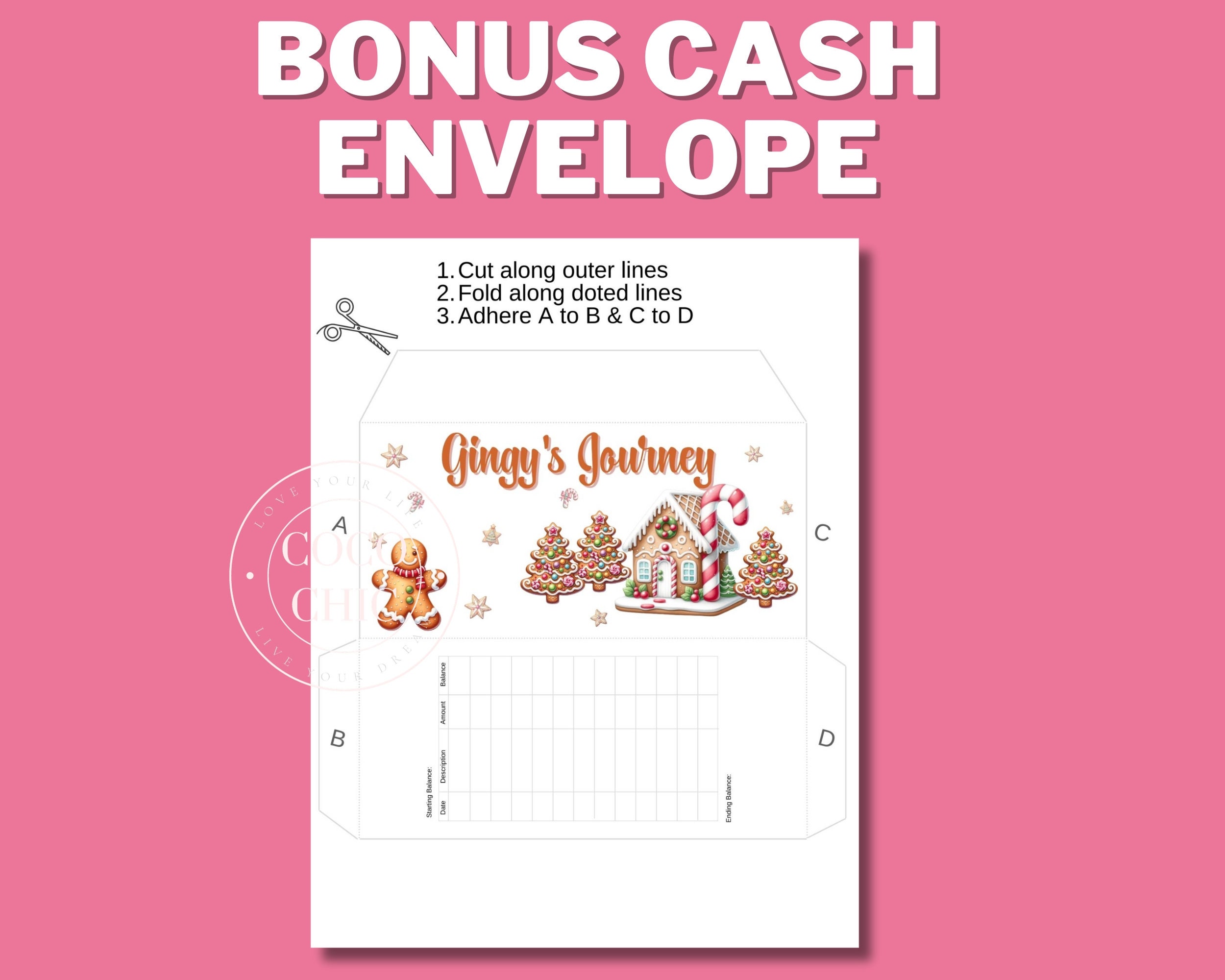 Christmas Holiday Board Game PRINTABLE, Roll the Dice, Cash Envelope ...