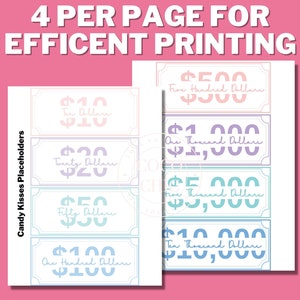 PRINTABLE Money Placeholders for A6 Budget Binders, A6 Cash Envelope ...