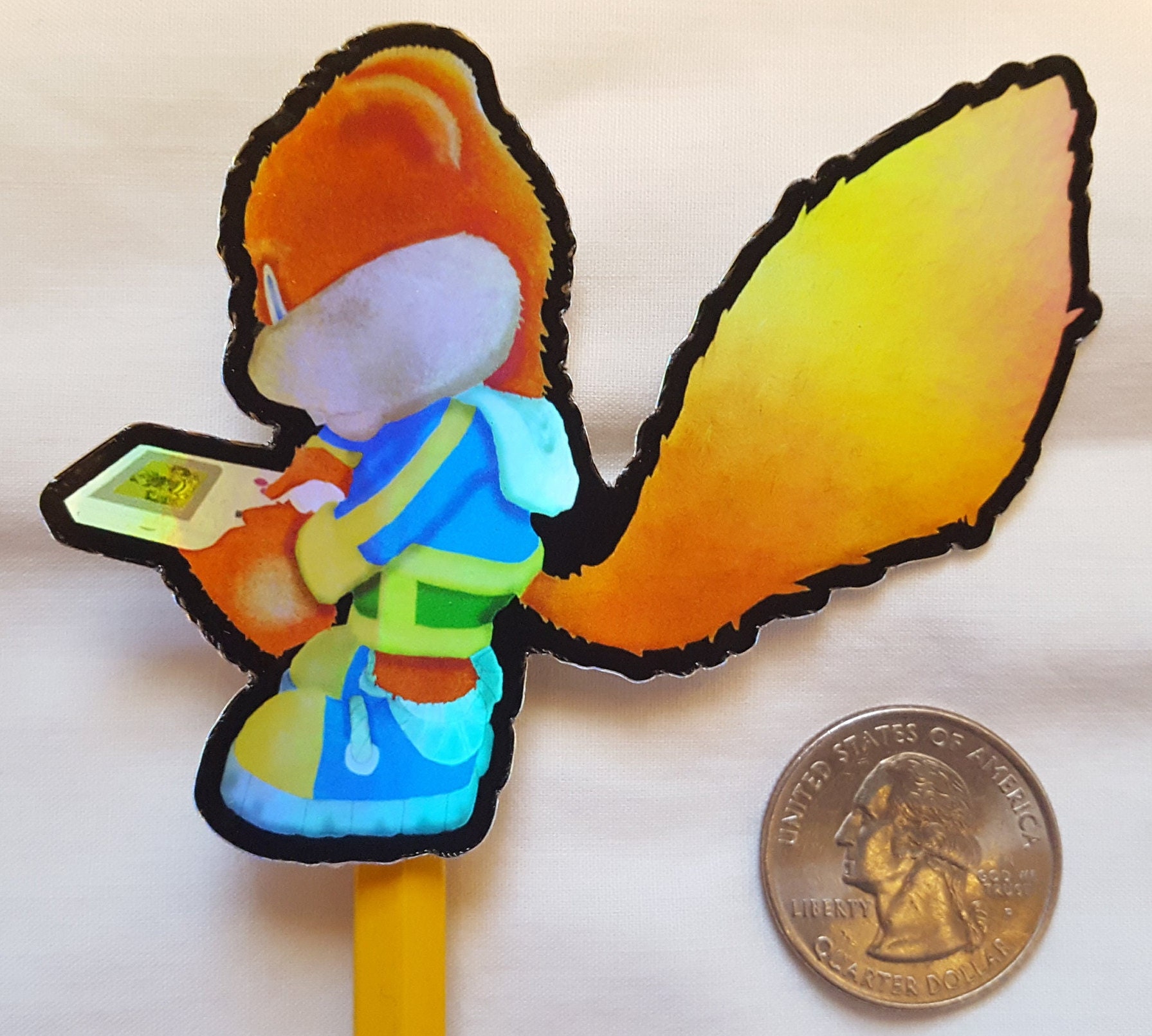 Conker Holographic Sticker Conkers Bad Fur Day idle Gameboy Playing ...