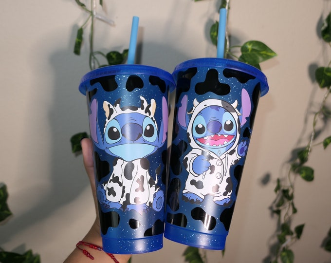 NEW Stitch Cup, Cow Stitch Tumbler, Cute Stitch, Cow Print, Cow Tumbler ...