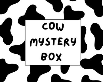 Cow Print Boxes - Etsy