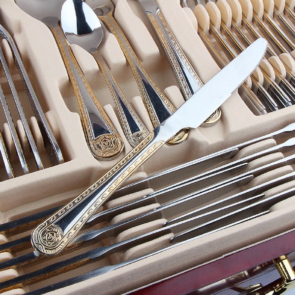Gold Silverware - Etsy