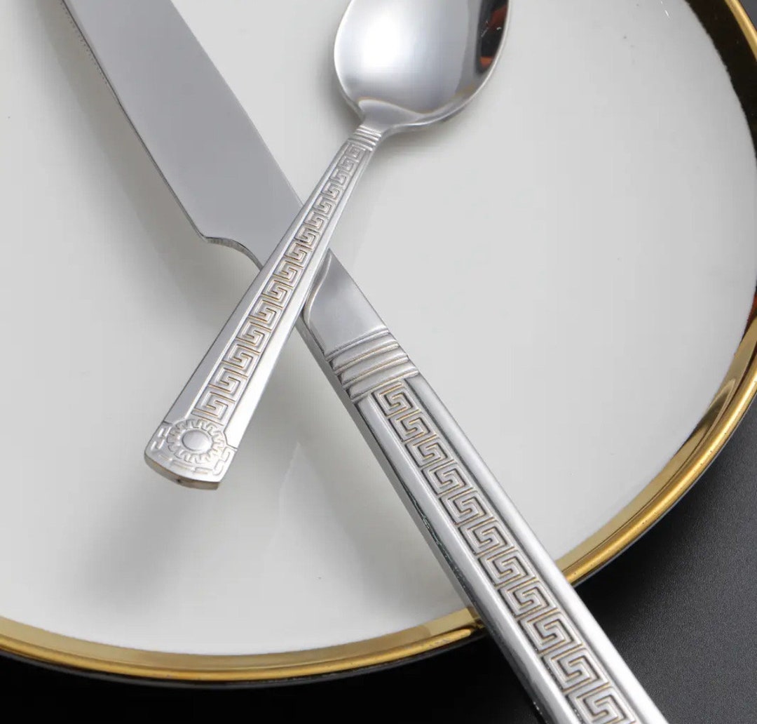 Flatware Set, Silverware, 72-PC, Luxury Serving Set, Service for 12 ...