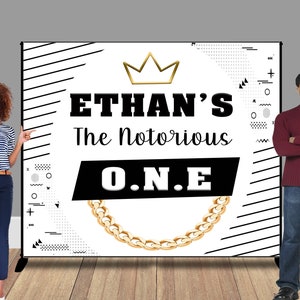 Notorious O.N.E Backdrop, Notorious One Banner, Notorious One Sign ...