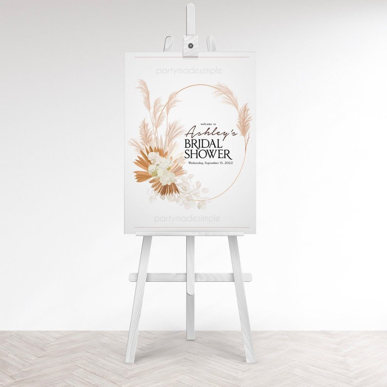 Boho Bridal Shower Boho Welcome Sign Printable Bohemian - Etsy