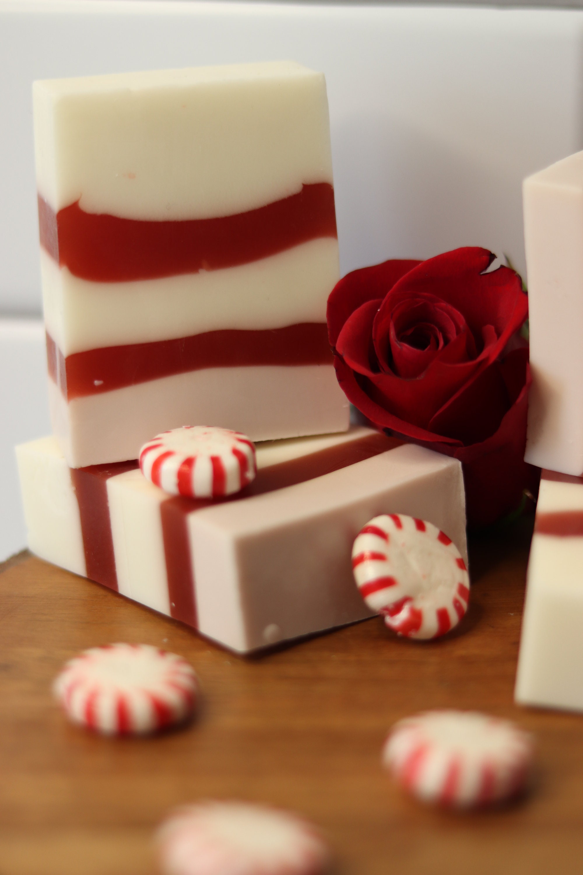 Peeper Mint Candy Cane Soap - Etsy