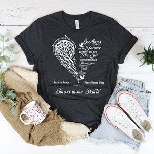 Custom Name and Date Memorial Shirt , Personalized Rip Shirt, Rest in ...