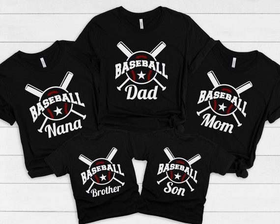 Baseball Theme Family Shirts Family Matching Tshirts Family - Etsy