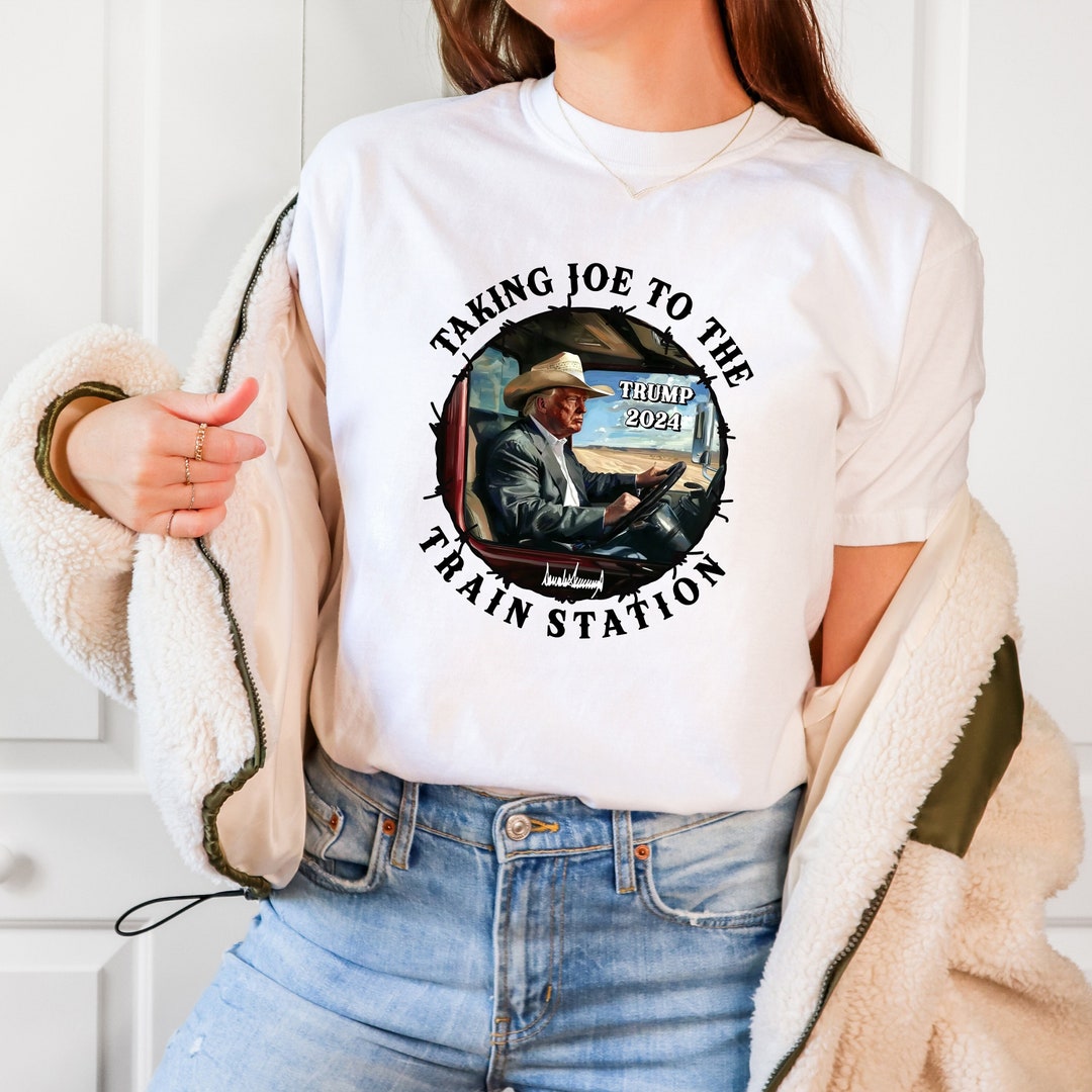 Trump Train Station Comfort Colors T-shirt Trump Shot Tshirt, Trump ...