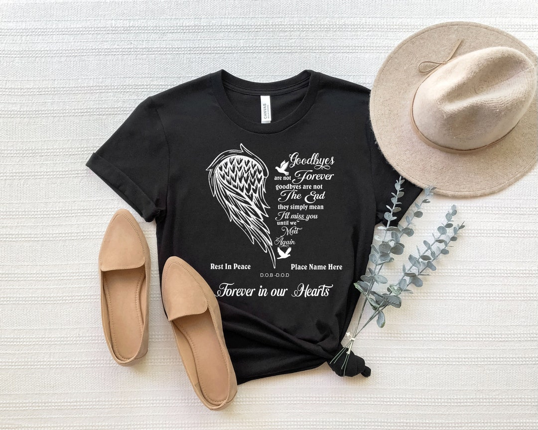 Custom Name and Date Memorial Shirt , Personalized Rip Shirt, Rest in ...