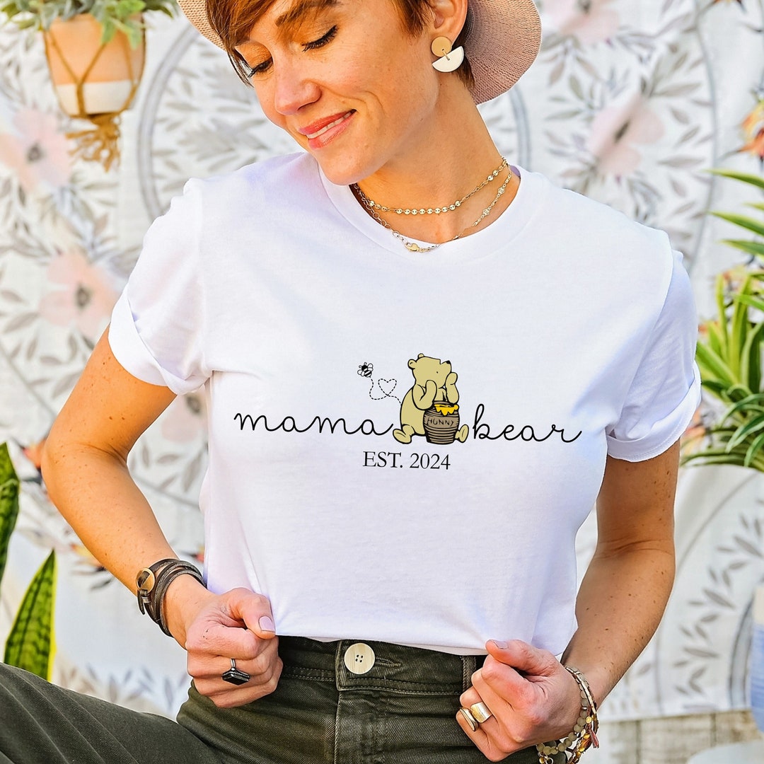Custom Mama Winnie the Pooh Shirt Mama Est, Gift for Mothers Day, Mama ...