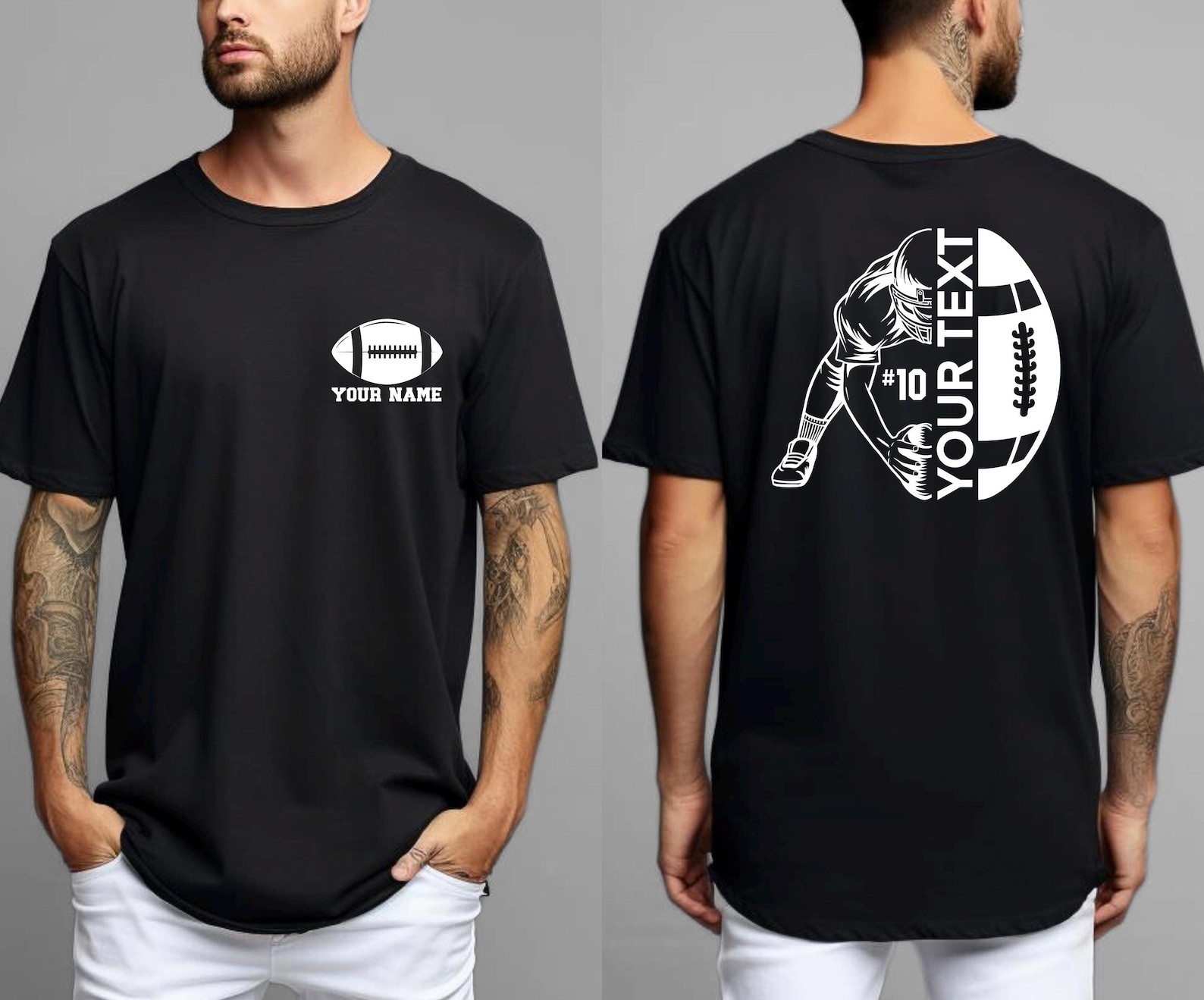 Customized Football Shirt,your Name Football, Game Day Tshirt, Football ...
