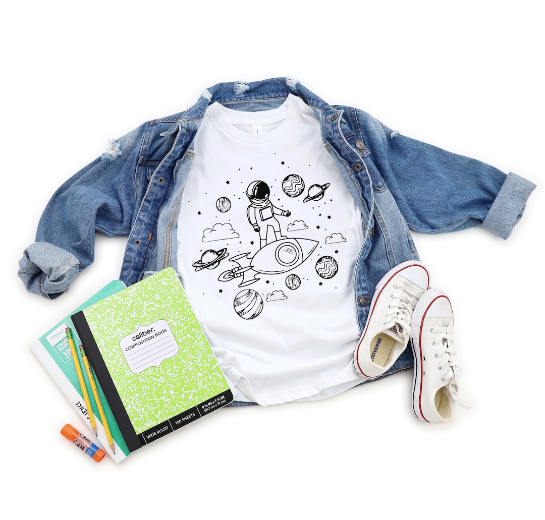 Kids Space Shirt, Space T-shirt for Kids, Astronaut Shirt, Toddler ...