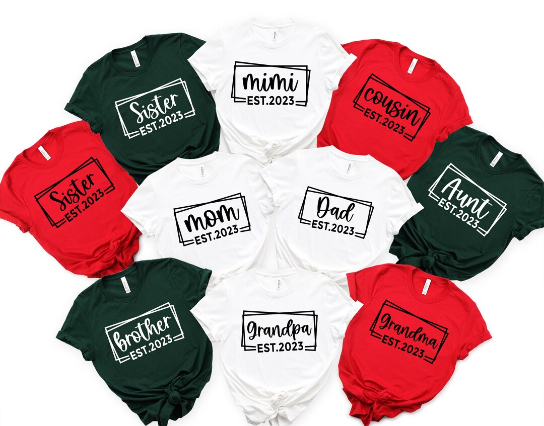 Family Est Shirt, Family Shirt, Family Matching Shirt, Group Shirt ...