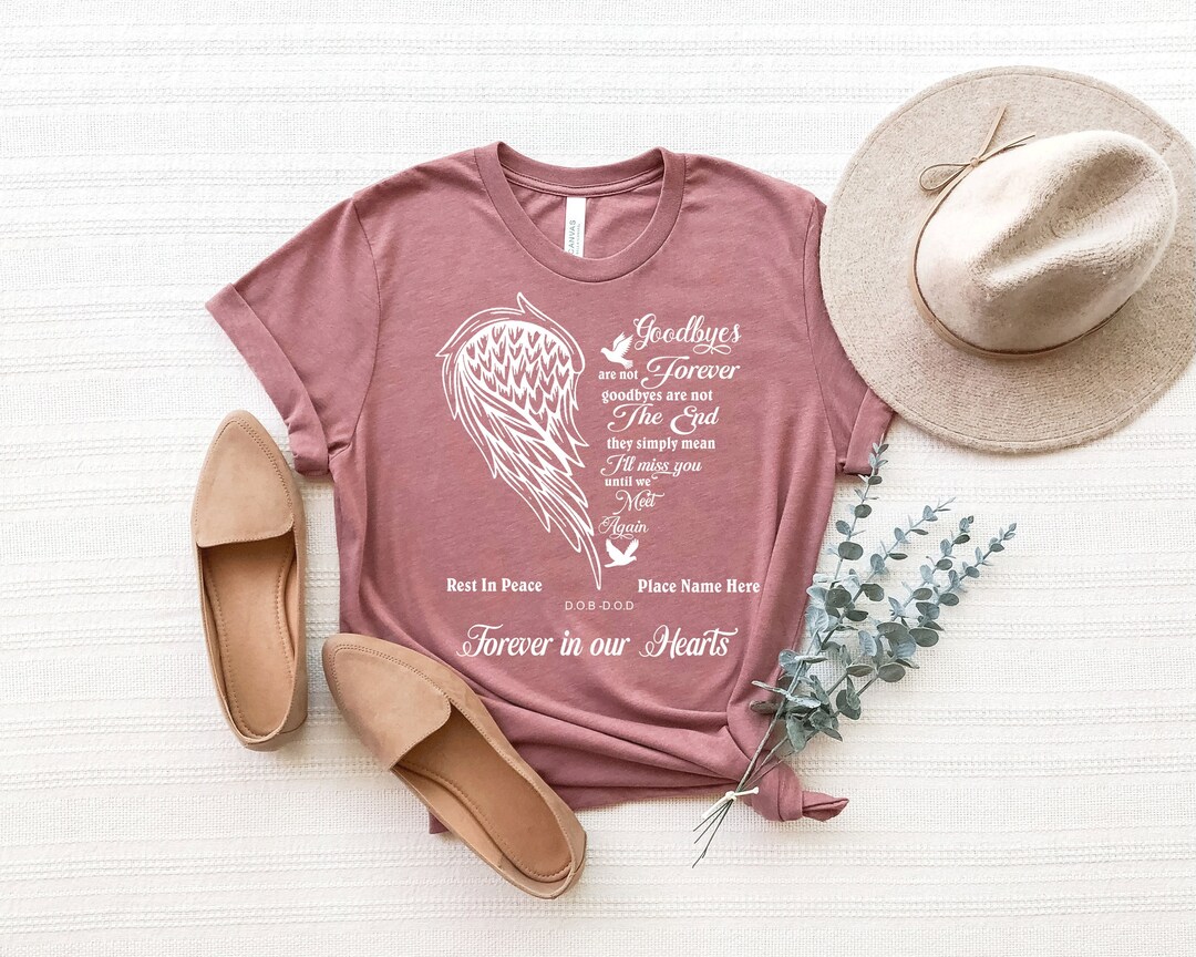 Personalized Rip Shirt, Custom Memorial Shirt Name and Date, Rest in ...