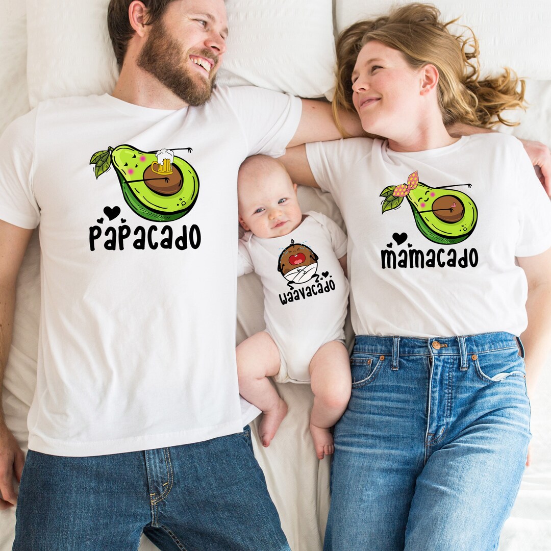 Mamacado Papacado Waavacado, Family Matching Shirts, Pregnancy ...