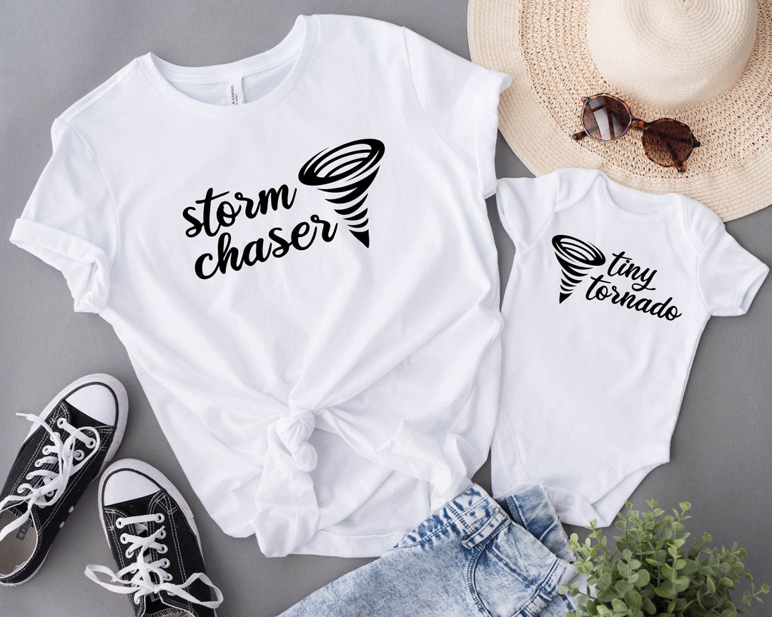 Storm Chaser, Tiny Tornado, Matching Mom and Baby Shirts, Mother and ...