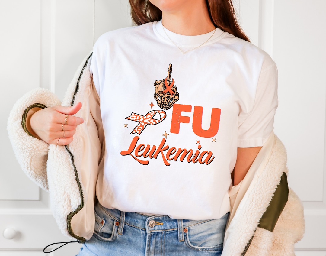 Leukemia Comfort Colors Shirt, Leukemia Ribbon Shirt, Leukemia ...