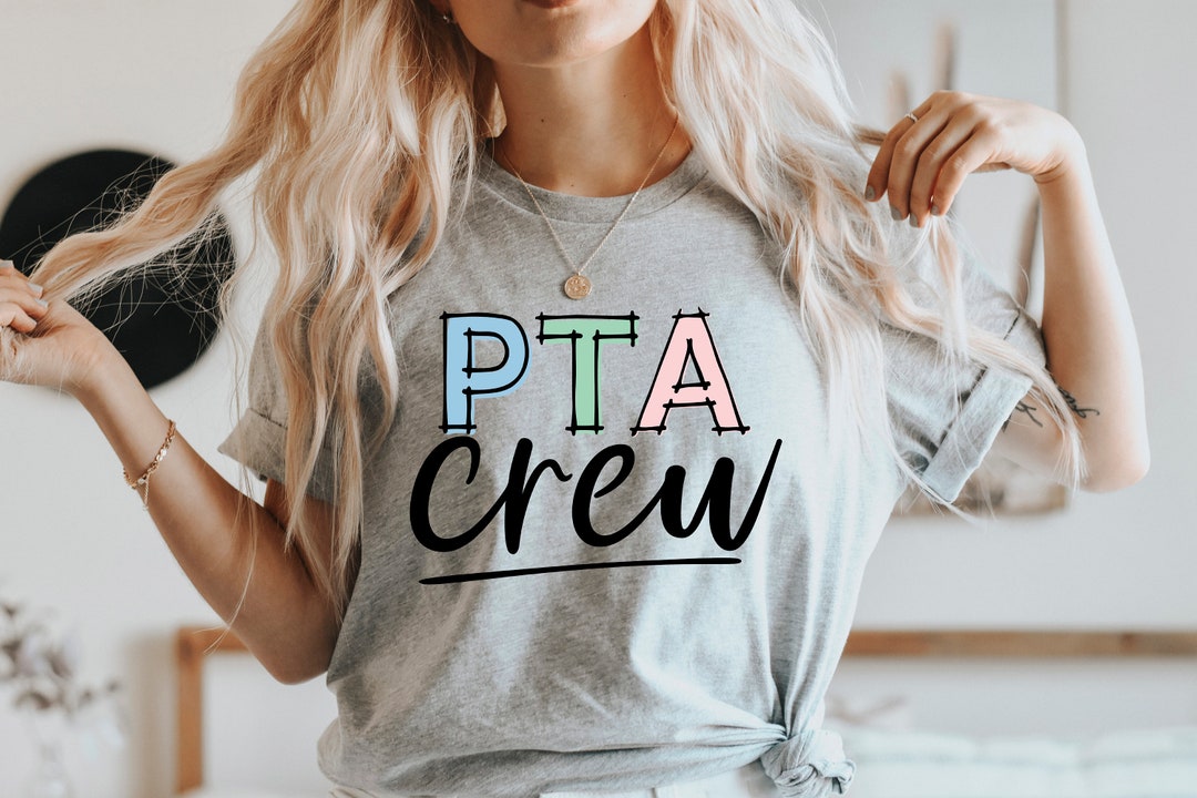 PTA Crew Shirt, Back to School Teacher T-shirt, Teacher Tee, Cute ...