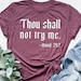 Thou Shall Not Try Me Shirt, Funny Mom Shirt, Gift for Wife, Mama Shirt ...