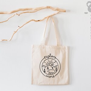 Explore More Tote Bag, Adventure Tote Bag, Adventurer Gift, Camping ...