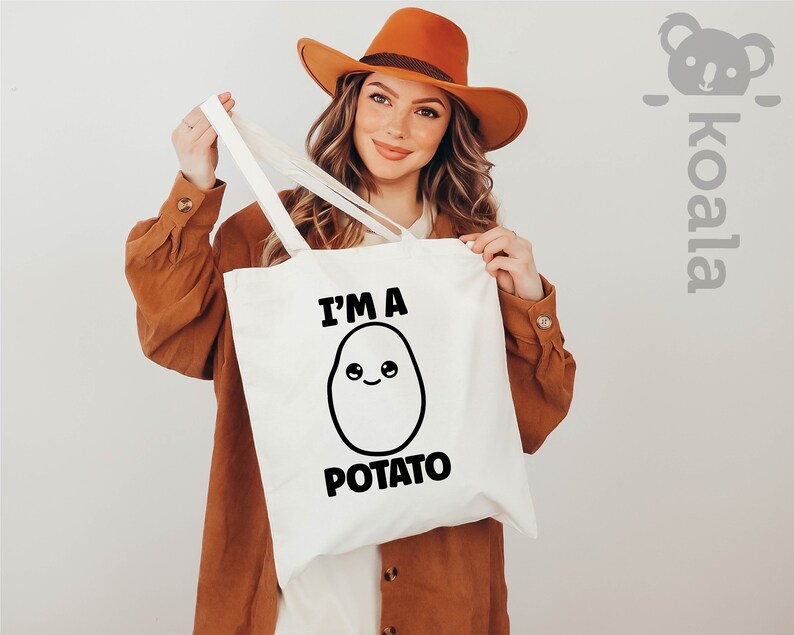 I'm A Potato Tote Bag, Potato Tote Bag, Funny Potato Tote Bag, Potato ...