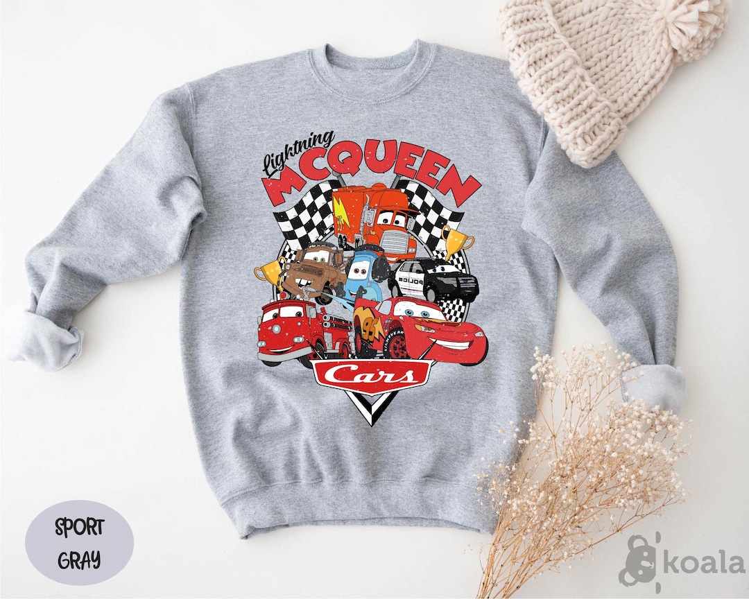 Lightning Mcqueen Cars Sweatshirt, Cars Sweatshirt, Lightning Mcqueen ...