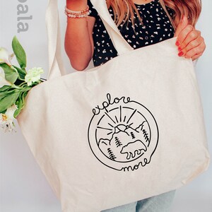 Explore More Tote Bag, Adventure Tote Bag, Adventurer Gift, Camping ...