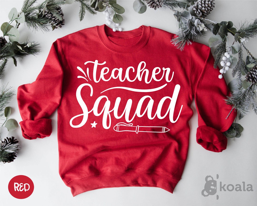 Teacher Squad Sweatshirt Teacher Team Sweater Teacher - Etsy