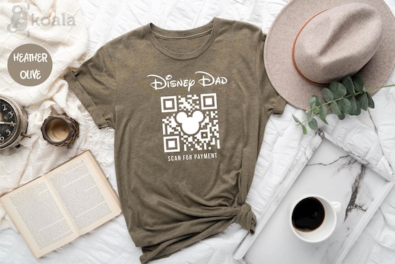 Disney Dad Scan for Payment Funny Disney Dad Shirt Disney - Etsy