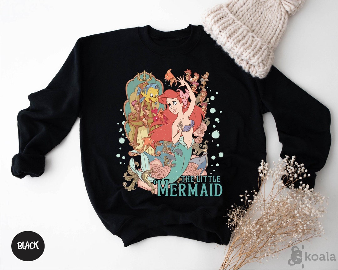 The Little Mermaid Sweatshirt, Disney Sweatshirt, Women's Little ...