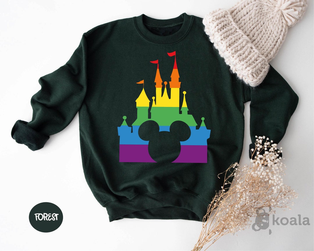 Disney Castle Family Sweatshirt, Disney LGBT Couples Matching ...