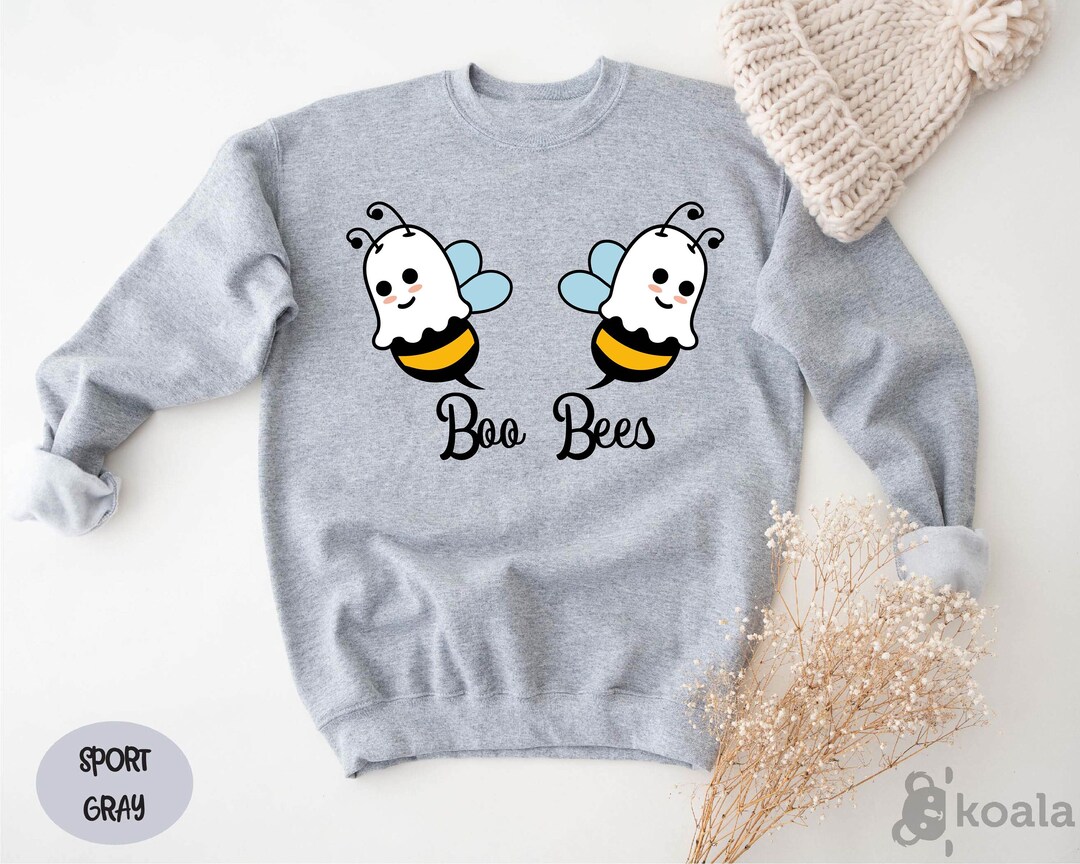 Boo Bees Halloween Sweatshirt, Cute Halloween Sweatshirt, Funny ...