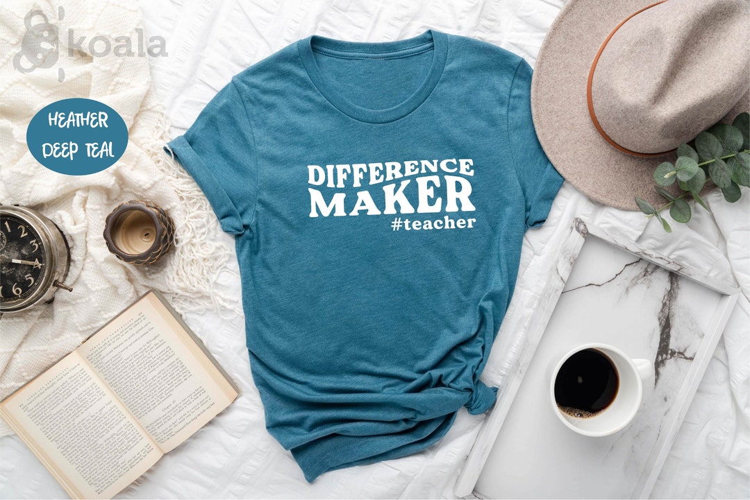 Difference Maker Shirt, Teacher Shirt, Gift for Teacher, Teacher Gifts ...