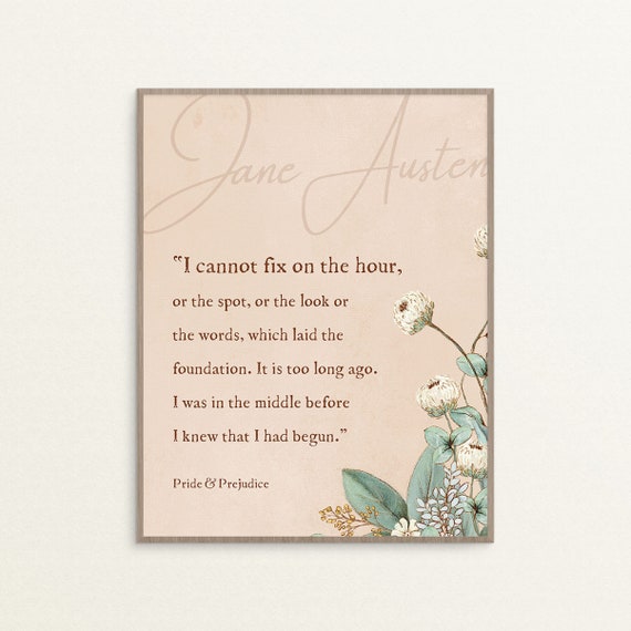 Jane Austen Printable Digital Jane Austen Jane Austen | Etsy