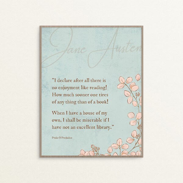 Jane Austen Poster - Etsy